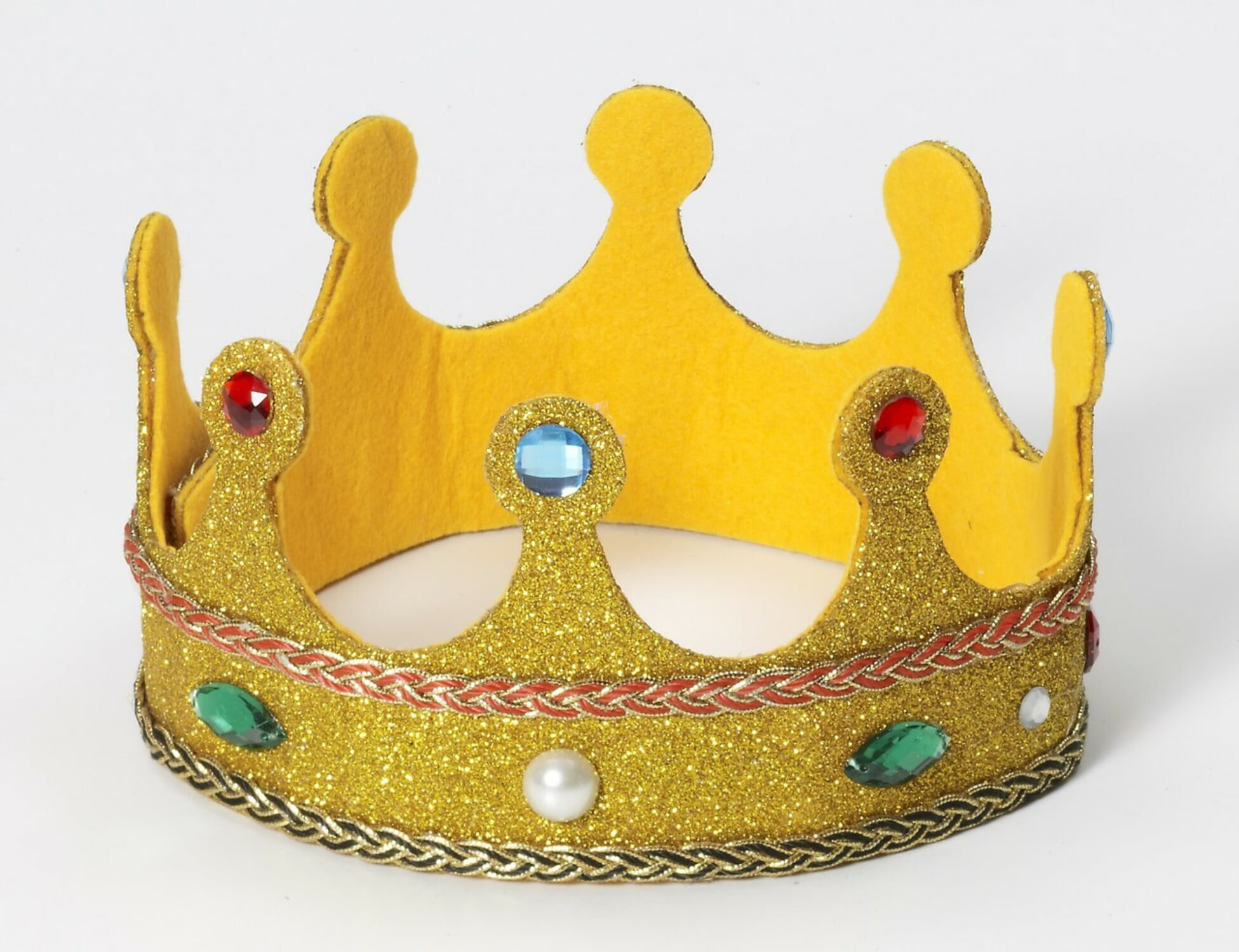 New Renaissance Princess Queen Gold Royal Costume Crown With Jewels ...