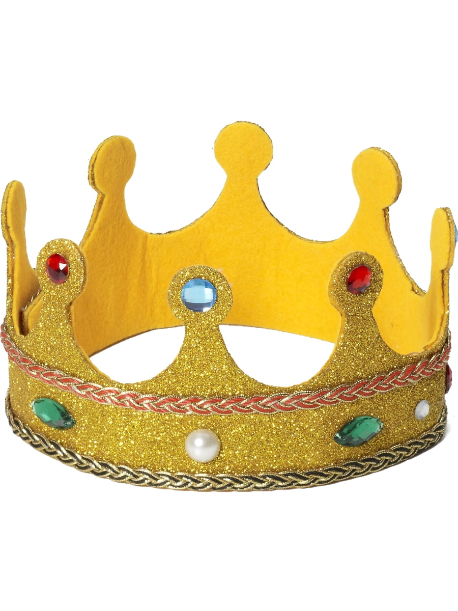 Gold Glitter Queen Crown - Walmart.com