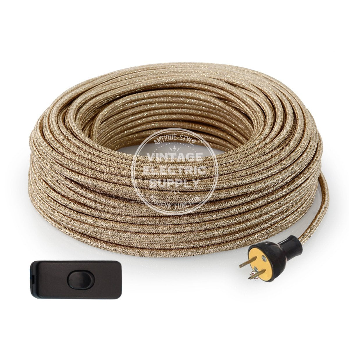 Gold Glitter Re-Wire Kit with Switch - Walmart.com