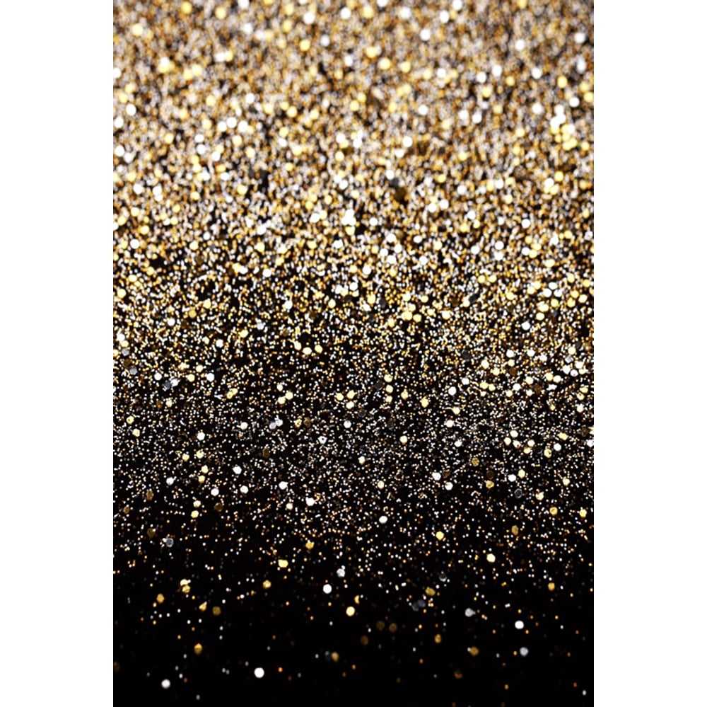 Gold Glitter Sequin Black Prom Backdrop Starry Sky Shining New Year ...