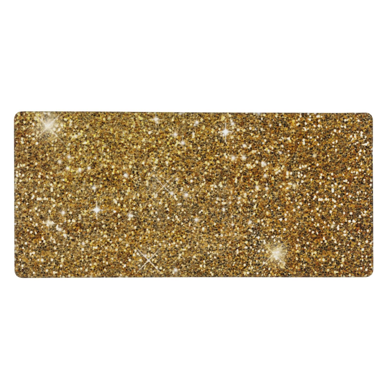 Gold Glitter Sparkle Glittery Sparkly Mousepad Large Mouse Pad Desk Pad ...