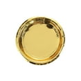Gold Gold Foil Disposable Paper Plates 10-Pack 9In Elegant Metallic ...