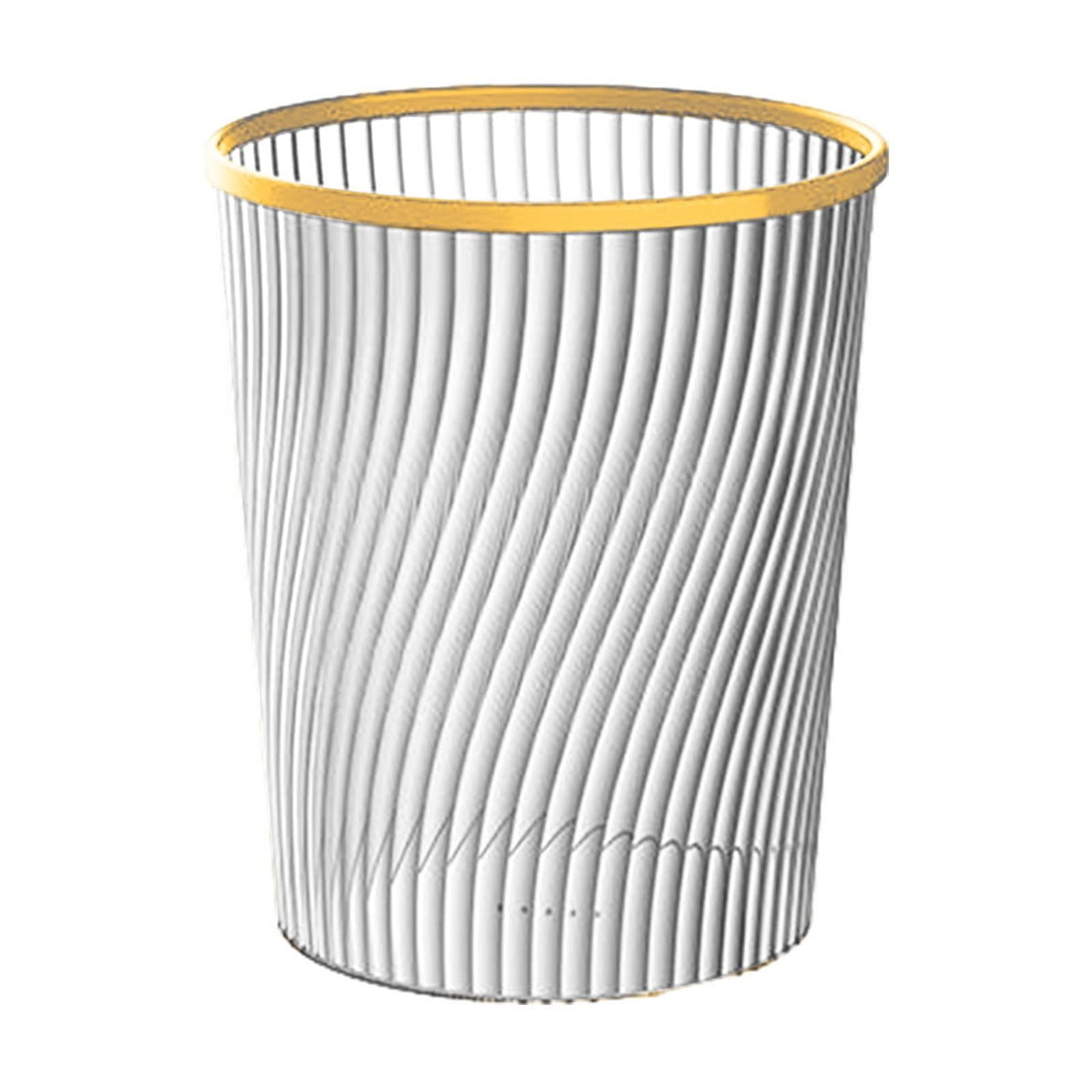 Gold Gold Vertical Light Translucent Trash Can 12L Large Capacity ...