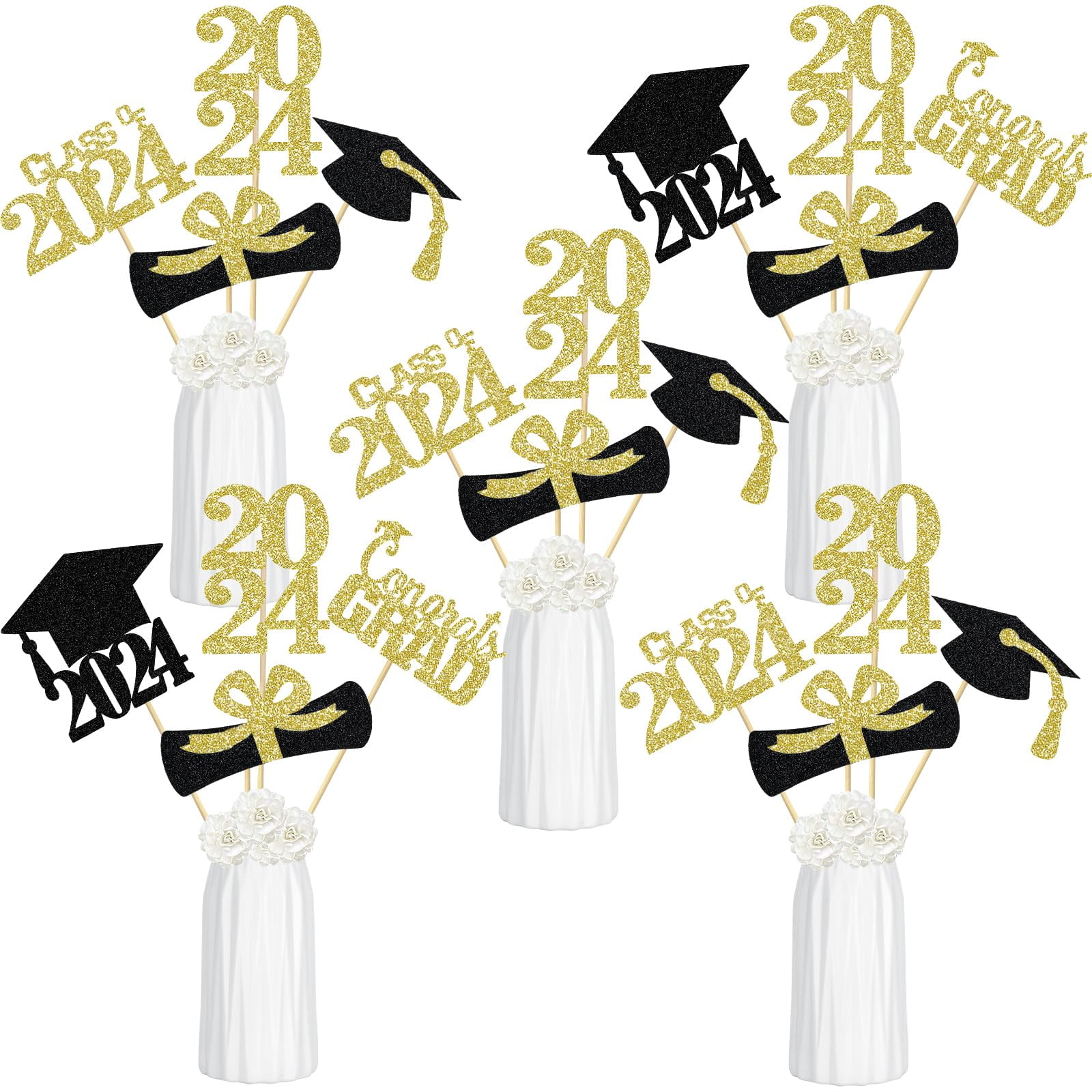 Gold Graduation Party Centerpieces for Tables 2024 Graduation Party ...