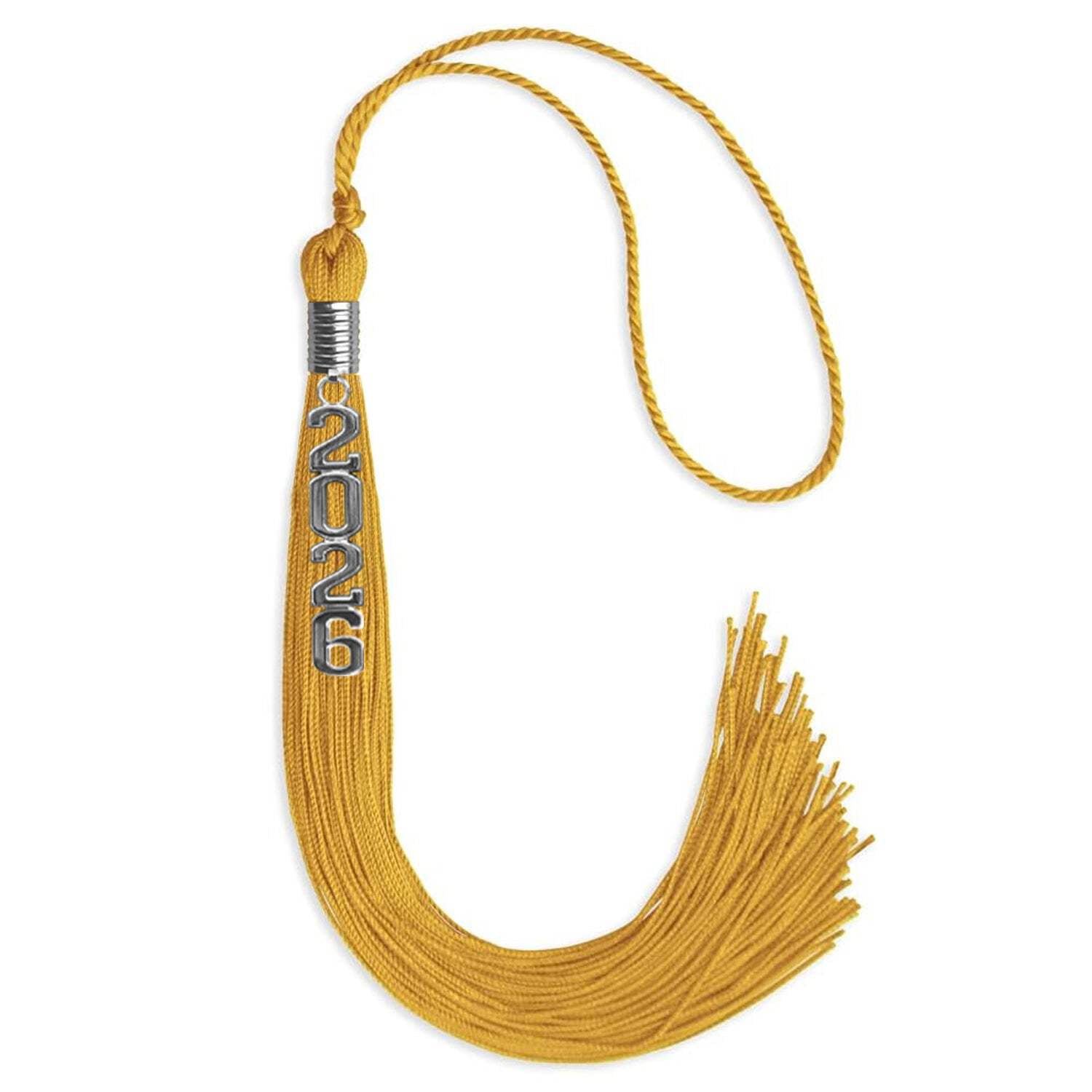 Endea Graduation Gold Graduation Tassel with Silver Stacked Date Drop ...