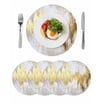 Sage Green Black Ombre Round 15 Inch Placemats Set of 6, Modern ...