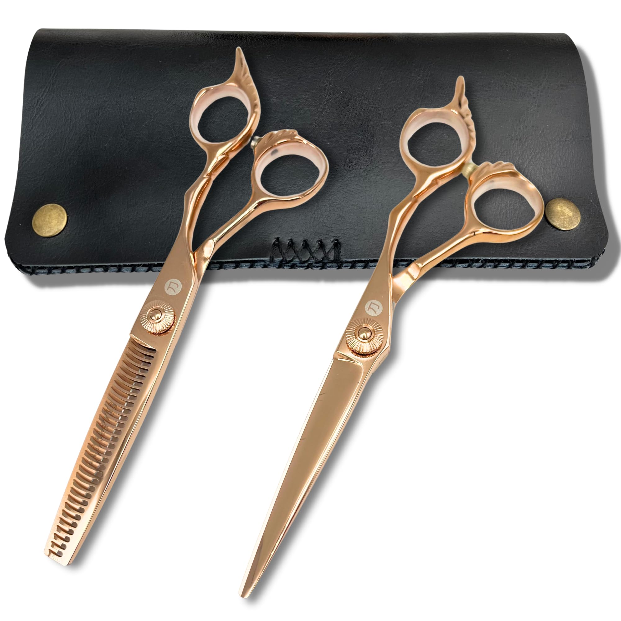 Gold Hair Shears Set for Professional Hair Cutting - Scissors and ...