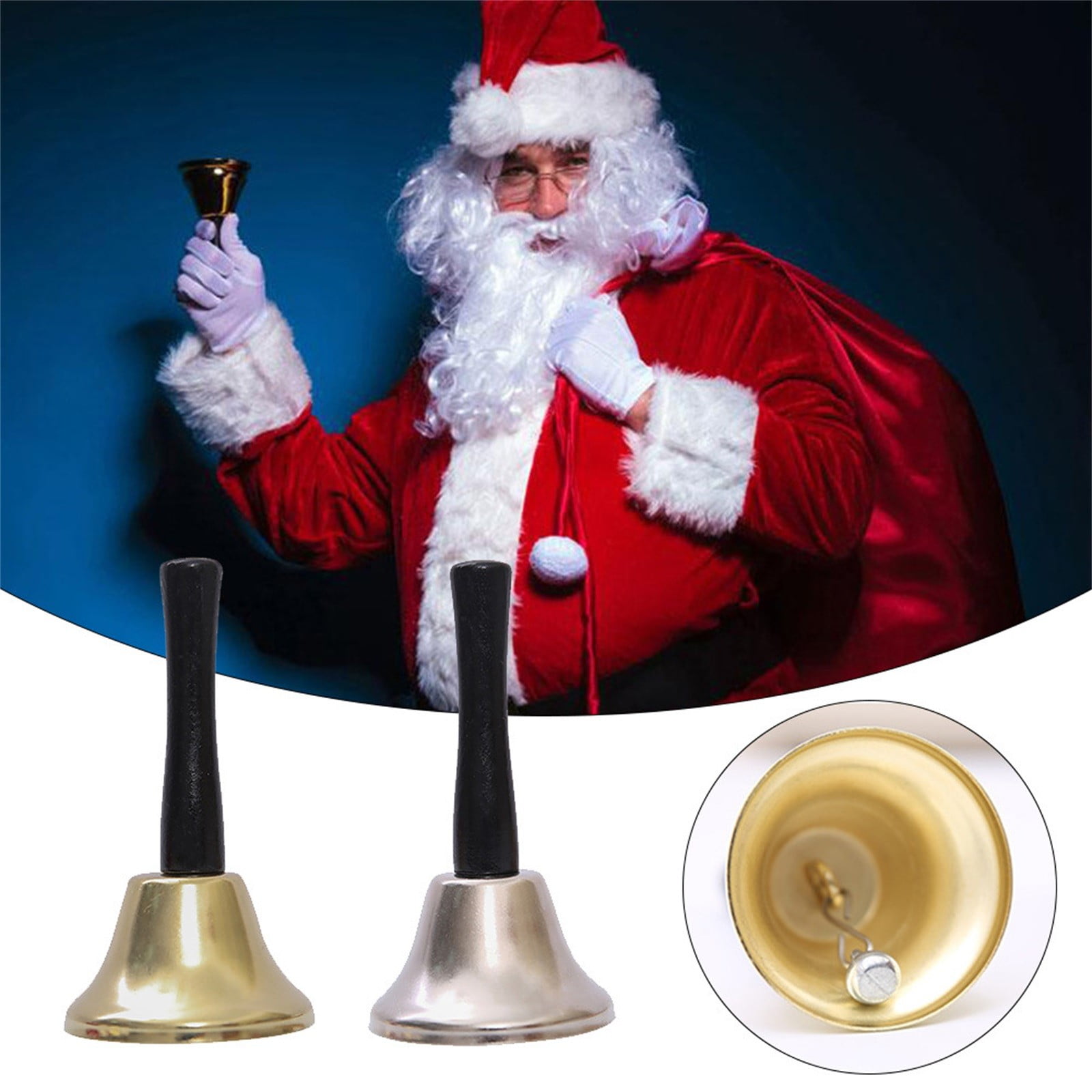 Gold Hand Bell,Steel Hand Bell Call Bell For Wedding,Adults,Dinner ...