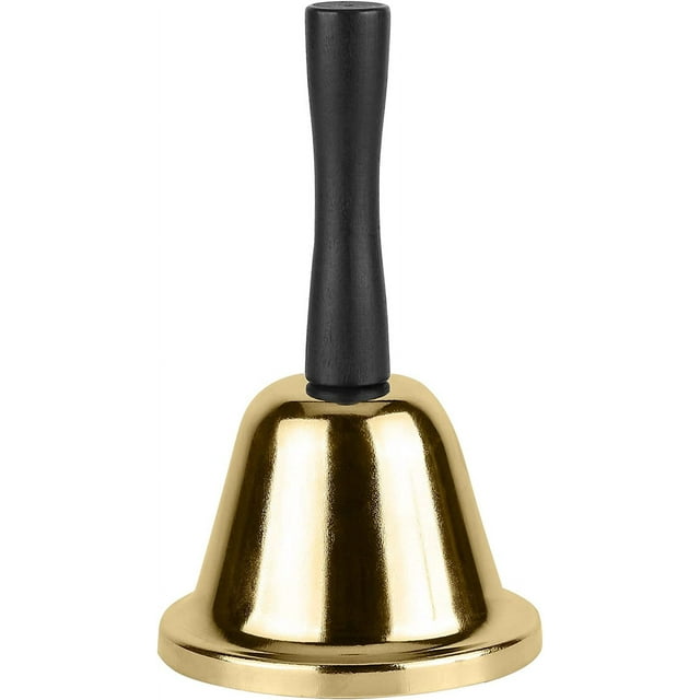 Gold Hand Bell, Steel Hand Bell Call Bell for Wedding, Adults, Dinner ...