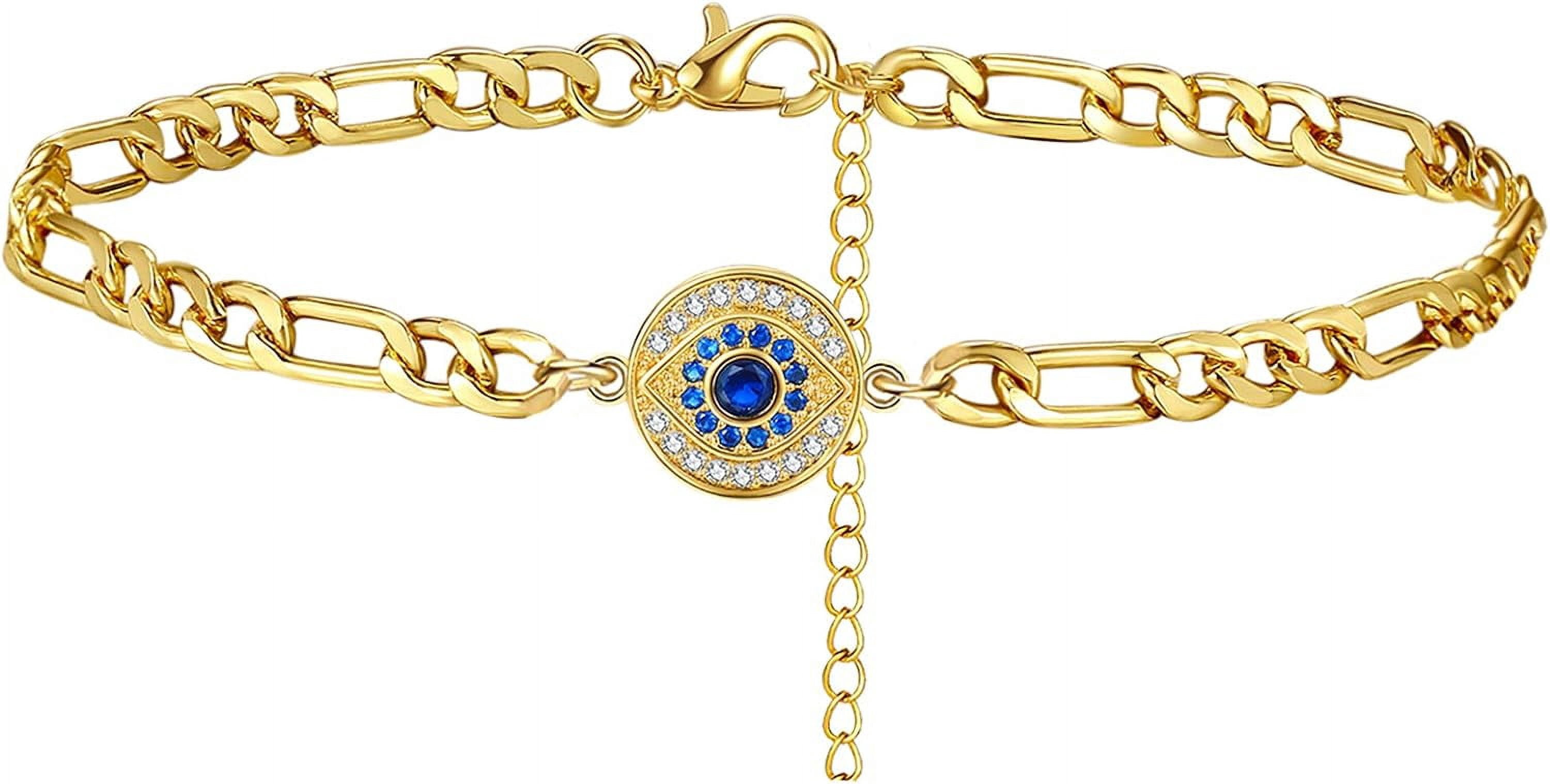 Gold Hand Chain Bracelet Evil Eye Bracelets Ojo Bracelet Dainty Evil ...