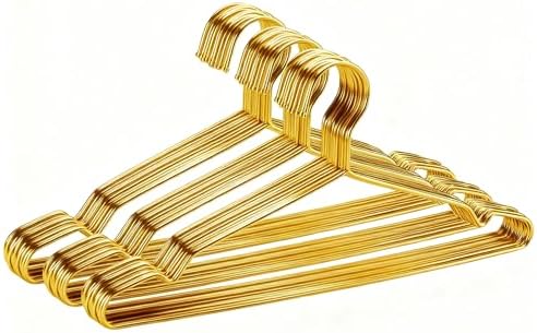 Gold Hangers Clothes 30 Pack Coat Hangers Non Slip Wire Hanger Clothing ...