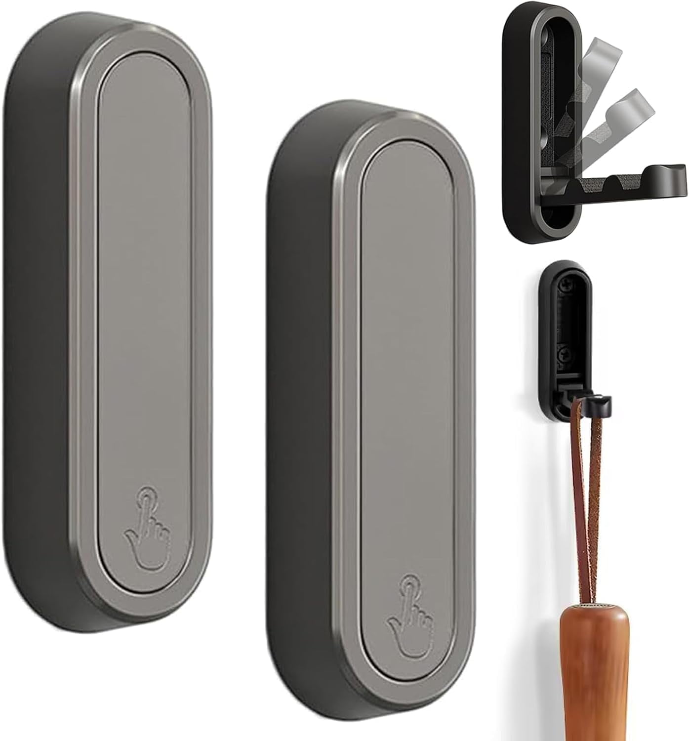 Gold Hooks for Wall Folding Coat Hook Folding Wall Hooks Up to 55 lbs ...