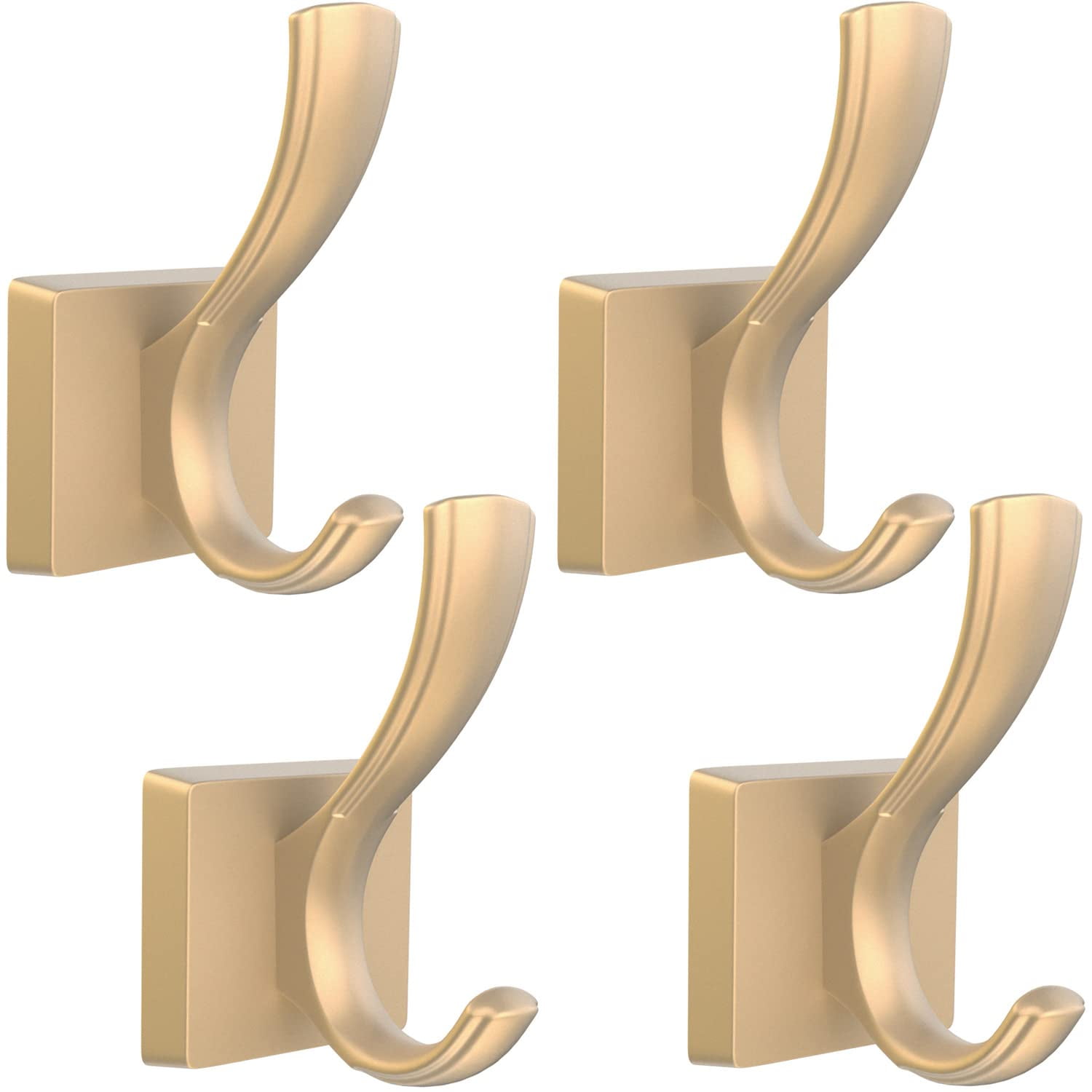 Gold Hooks for Wall, Heavy Duty Thick Aluminum Alloy Entry Coat Hooks ...
