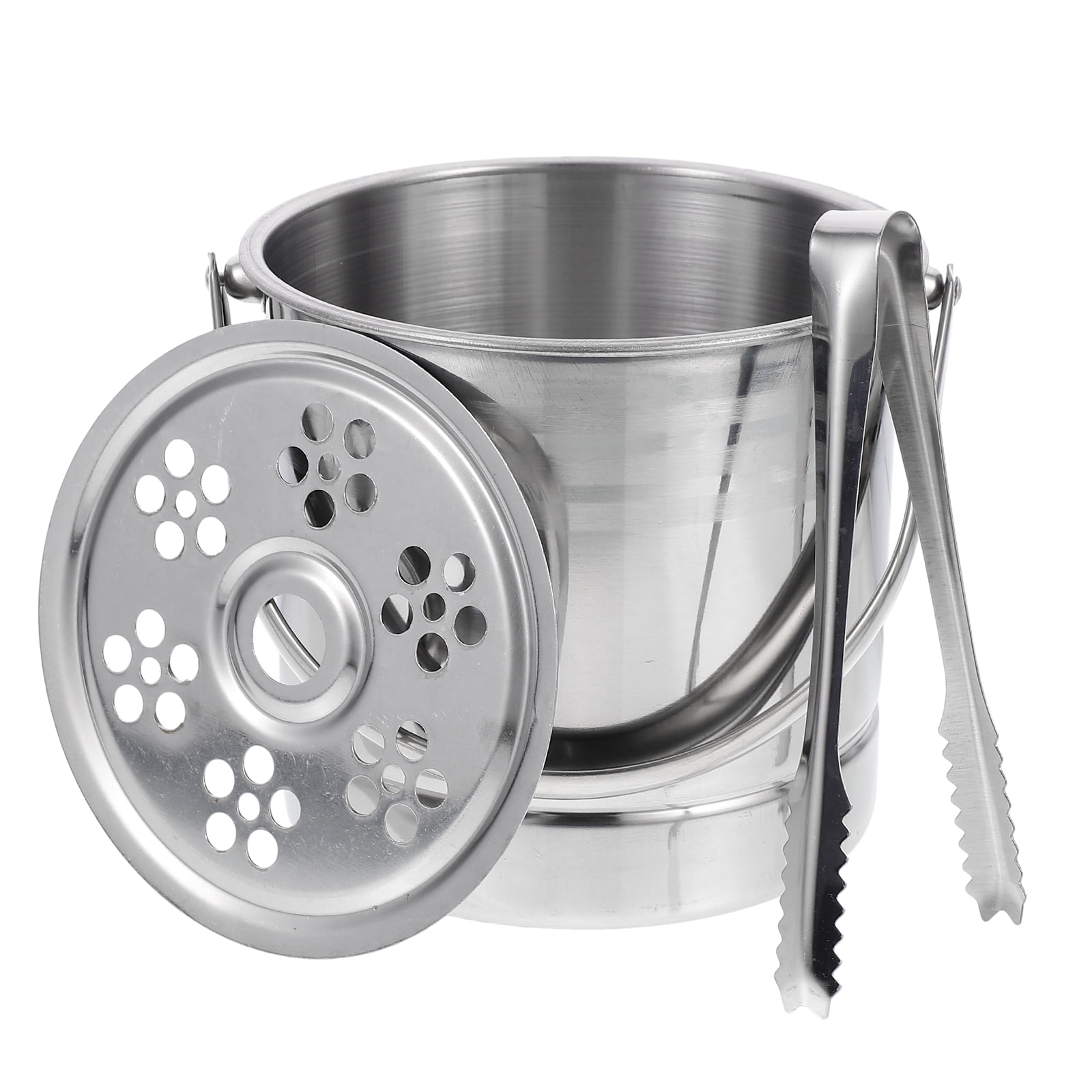 Gold Ice Bucket Cooler Bar Ice Bucket Beer Bucket 14x13.8cm Silver ...