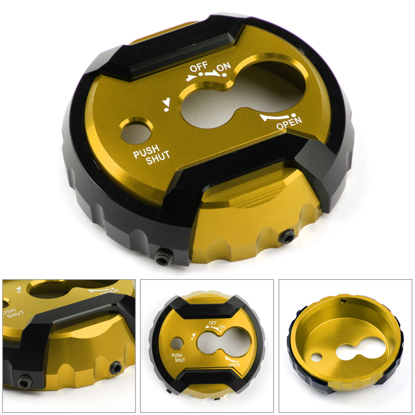 Gold Ignition Key Lock Switch Cap Cover Fit for Yamaha NMAX 125 150 155 ...