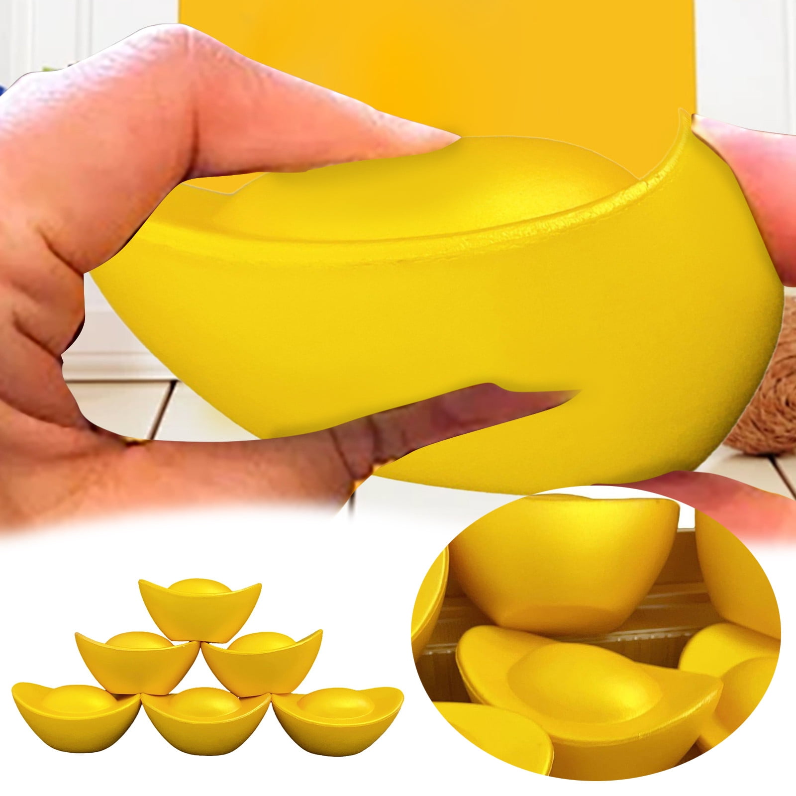 Yellow Sticky Squishy Toast â Fun & Stress-Relieving Slow-Rebound Bread ...