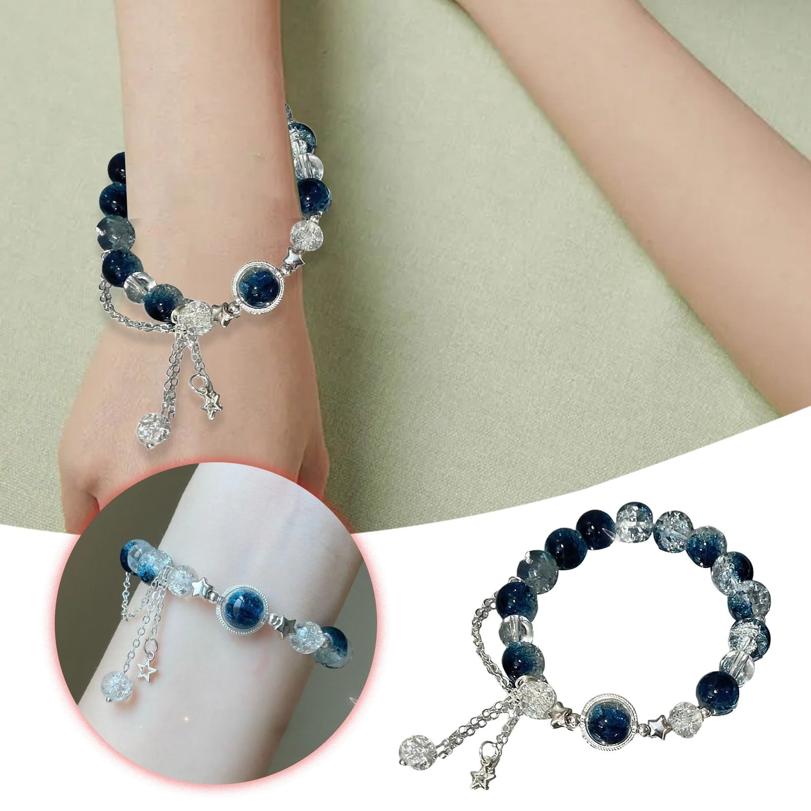 Gold Initial Bracelets for Women Trendy ring bracelet hand chain Jewelry for Her The Liuyue ...