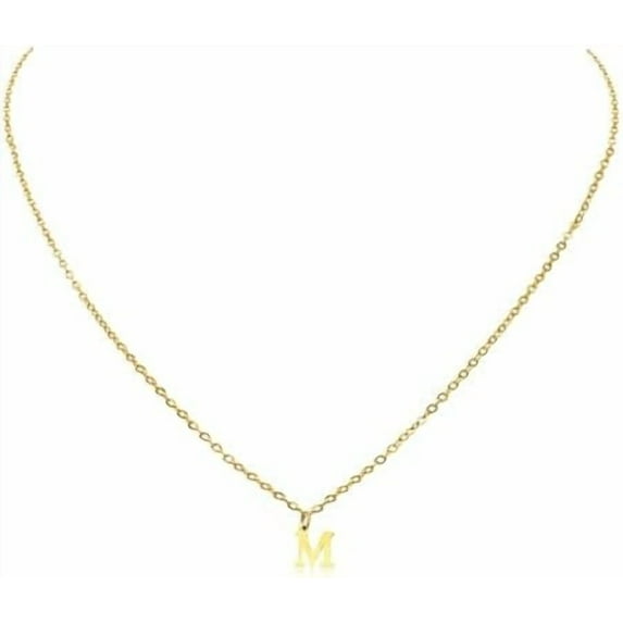 Gold Initial Necklaces for Women, 18K Gold Plated Dainty Letter ...