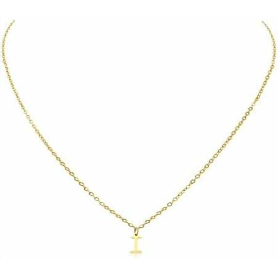 Gold Initial Necklaces for Women, 18K Gold Plated Dainty Letter ...