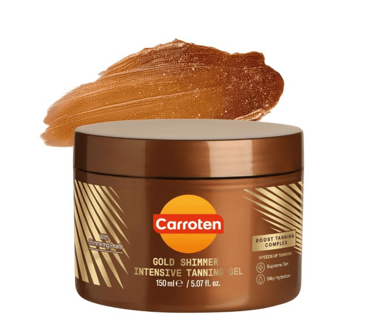 Gold Intensive Tanning Gel Instant Tan Enhancer With Water With Carrot ...