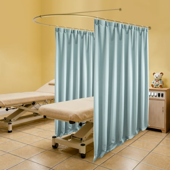 Gold Iron 230x120x50cm U-Shaped Partition Curtain Rod Thickened Non ...