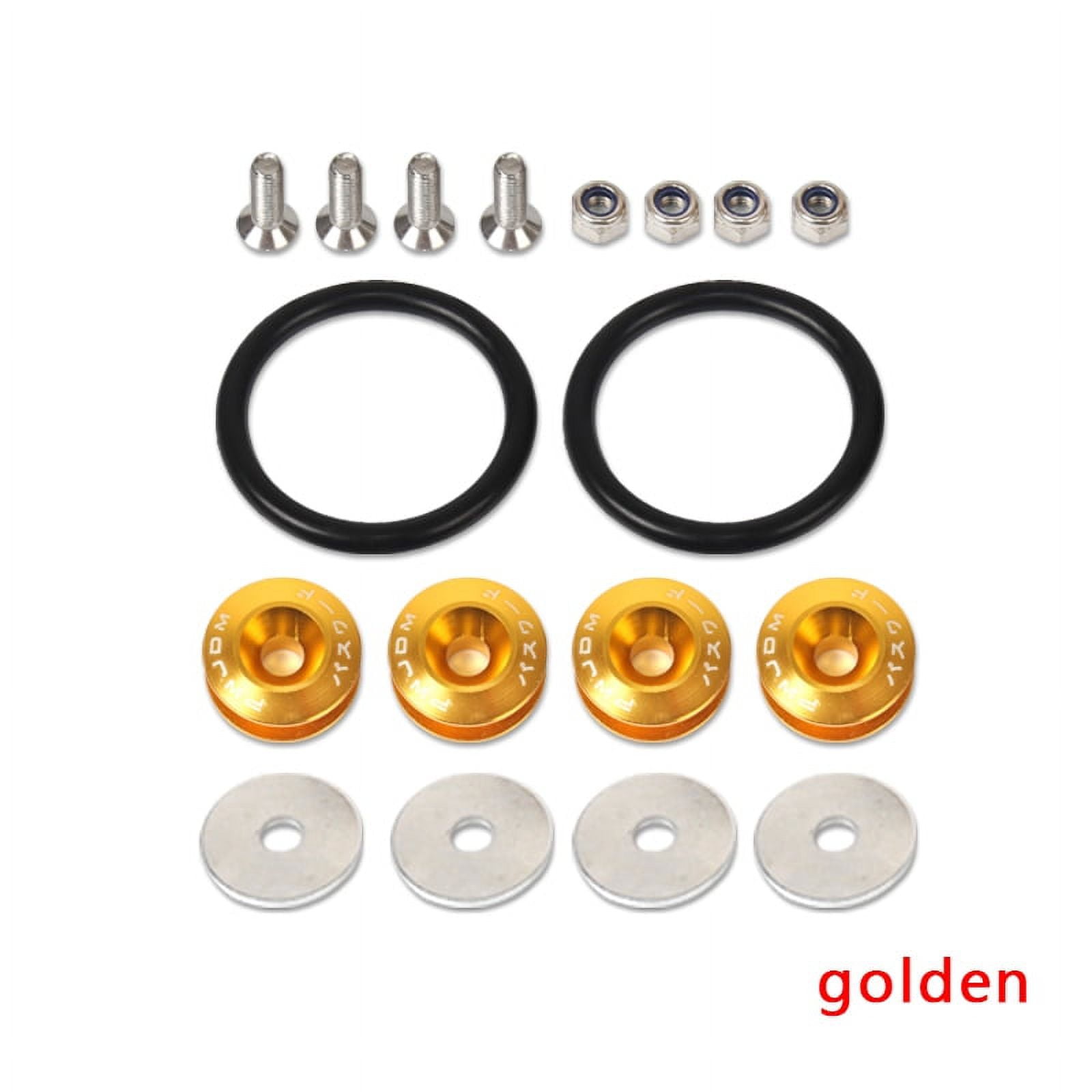 Gold-JDM Quick Release Fasteners are ideal for front bumpers, rear ...