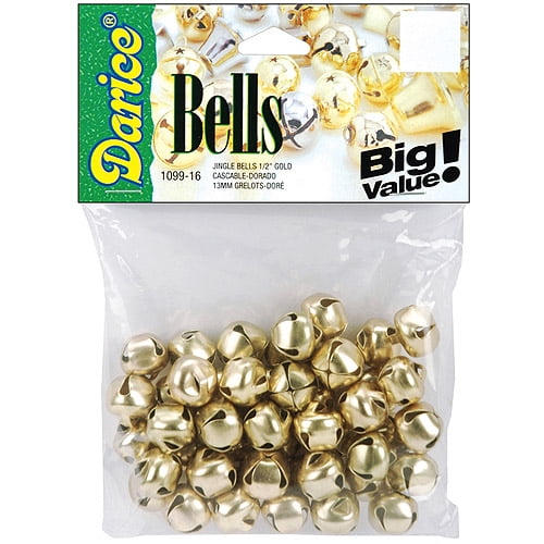 Gold Jingle Bells: 1/2 inch - Walmart.com