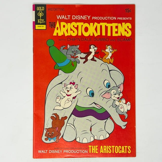 Gold Key Walt Disney Productions The Aristokittens Chip N Dale Dumbo and Scamp - Walmart.com