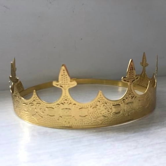 Gold King Crown,Adjustable Metal Crowns for Men Roleplaying Prop,for ...