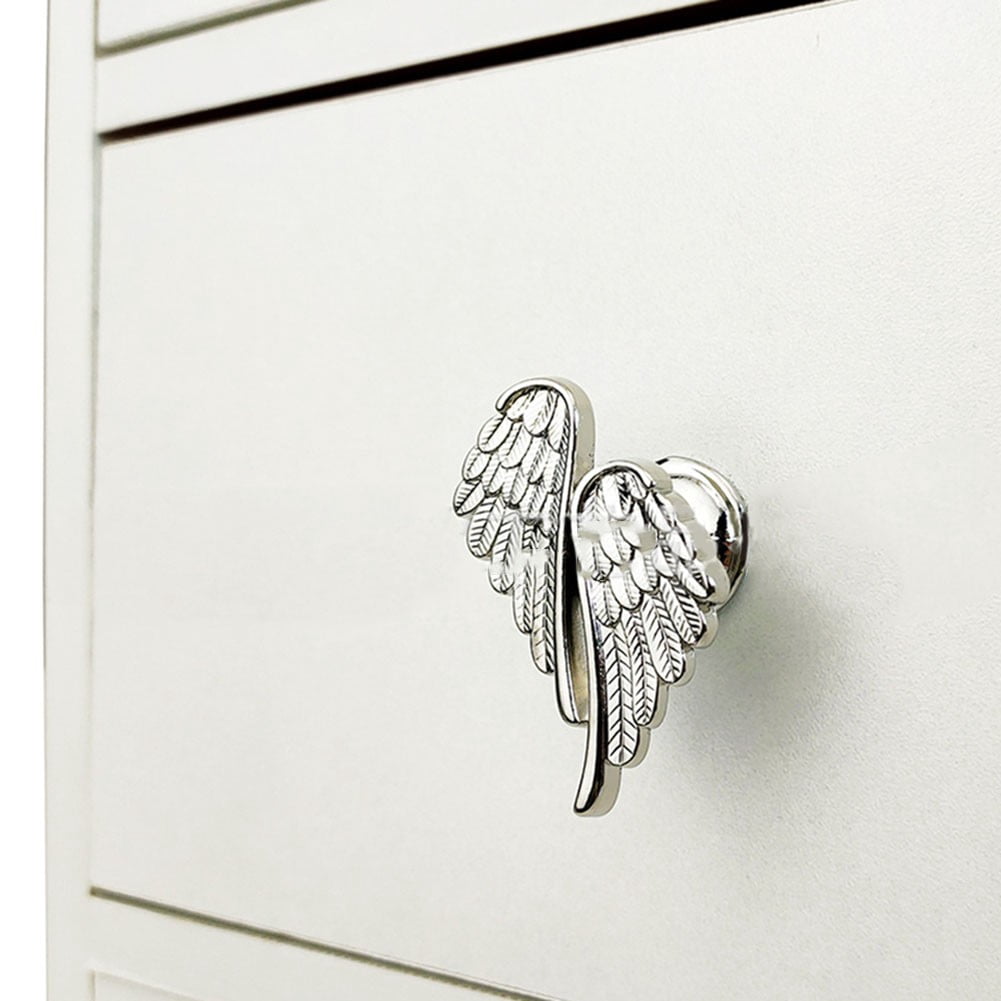 Gold Kitchen Cabinet Handles Angel Shape Wardrobe Knob Drawer Handles ...