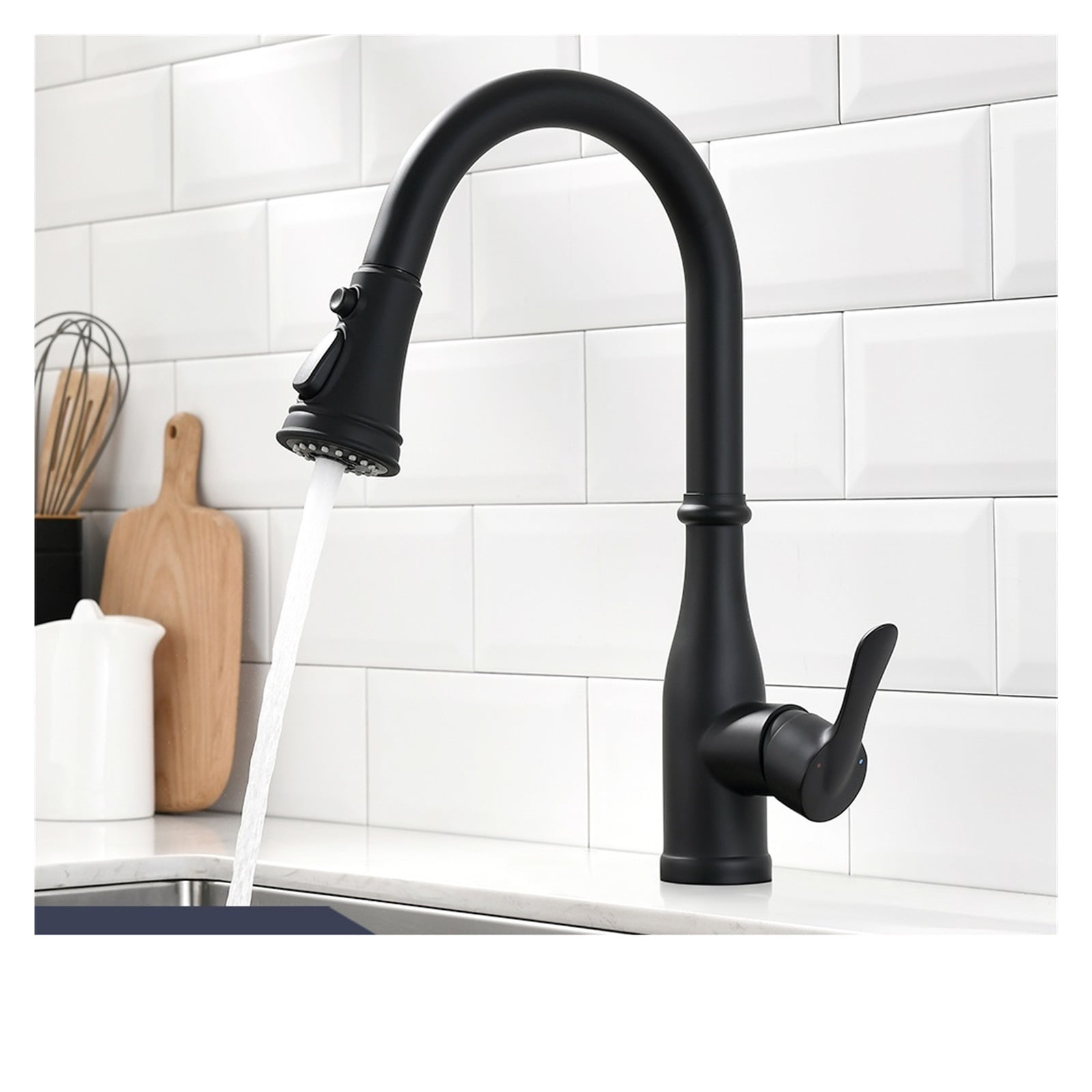 Gold Kitchen Faucets Silver Single Handle Pull Out Kitchen Tap Single ...