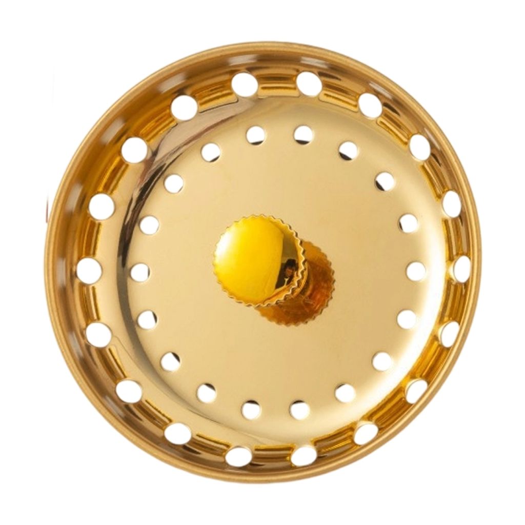 Gold Kitchen Sink Strainer Basket - Fine Mesh Stainless Steel Sink ...