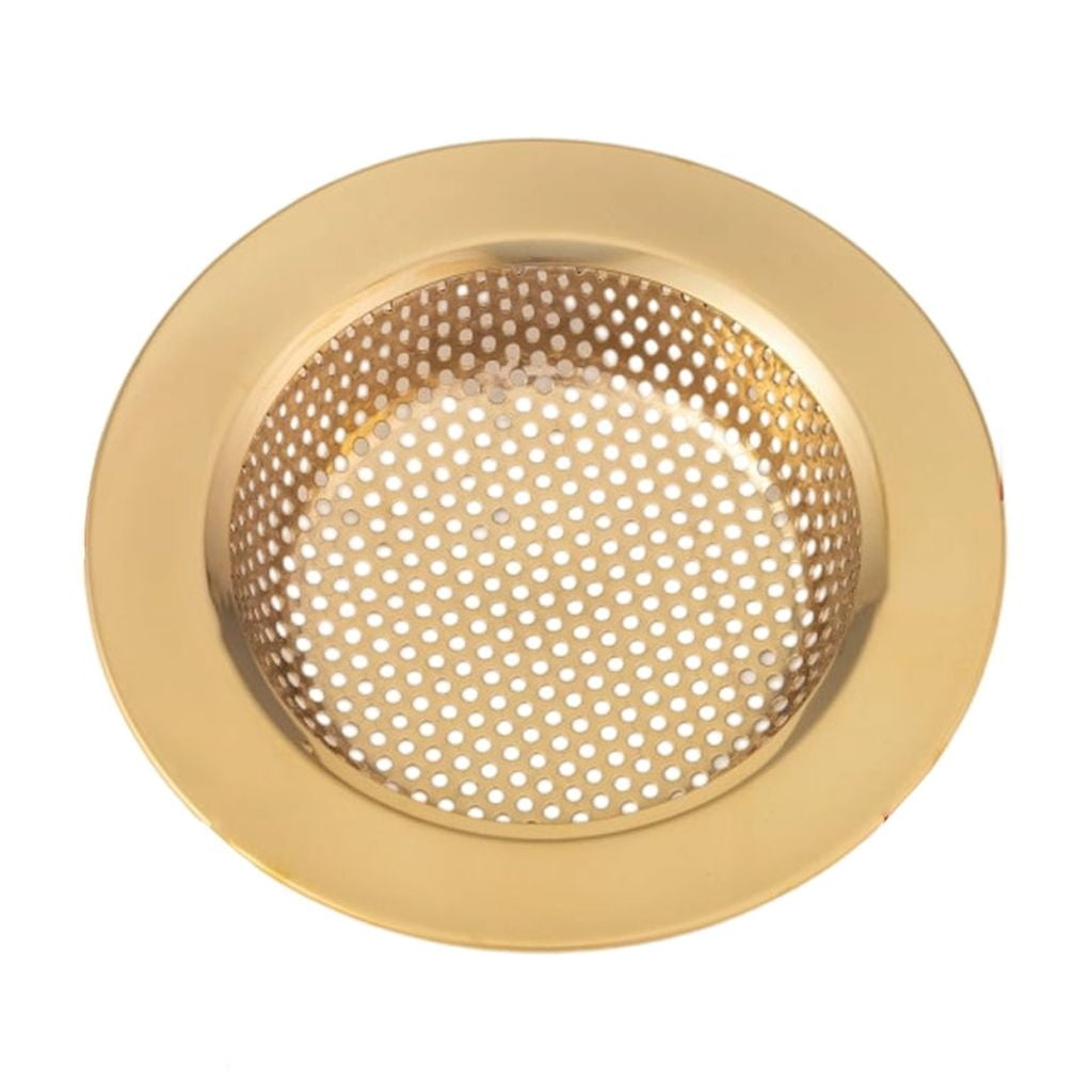 Gold Kitchen Sink Strainer Basket - Fine Mesh Stainless Steel Sink ...
