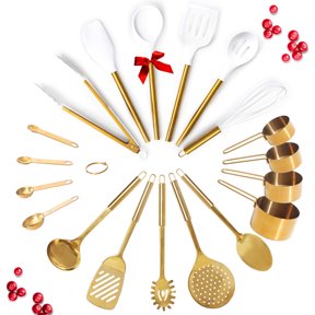 Chef Craft Select 6 Piece Stainless Steel Kitchen Tool and Cooking ...