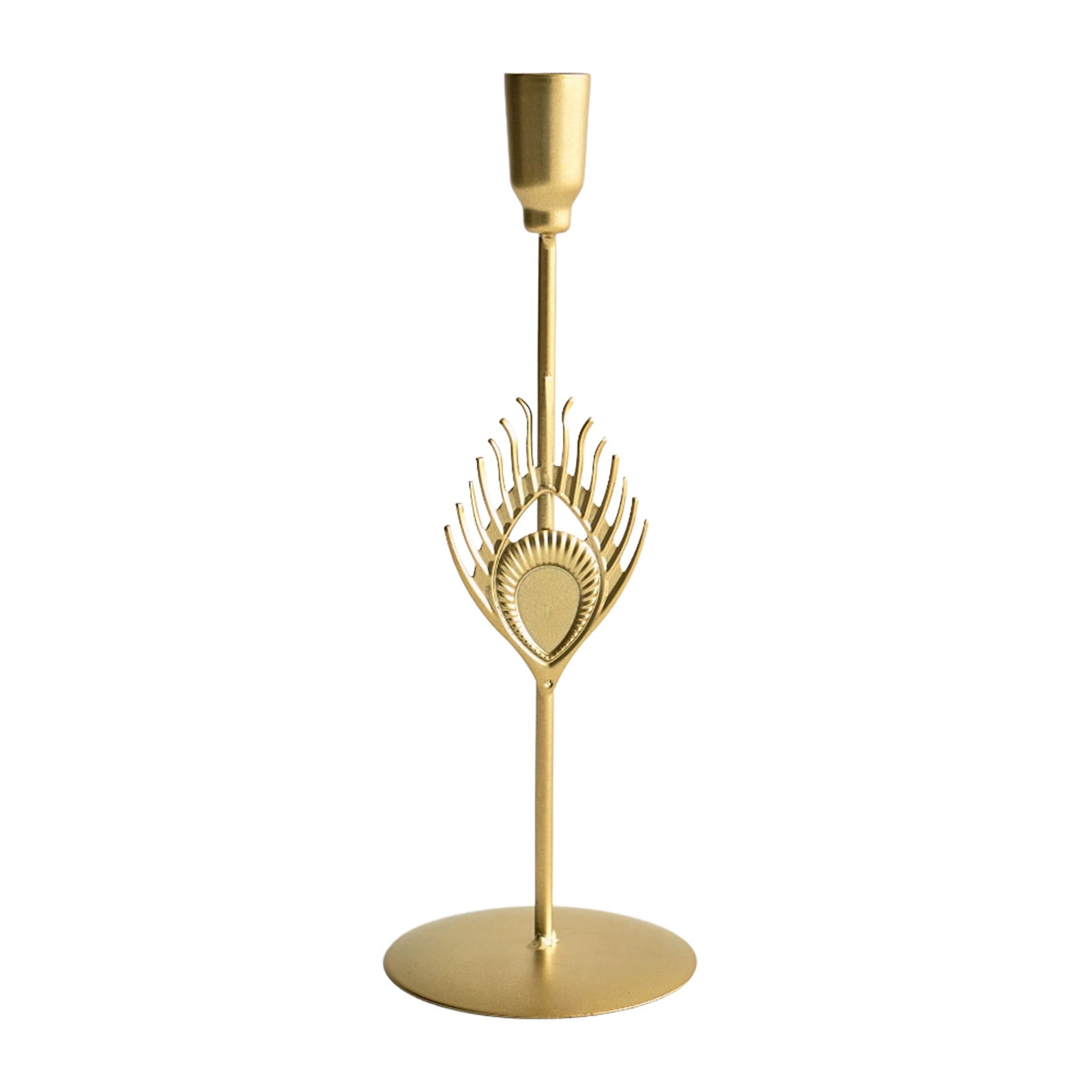 Gold L Gold Iron Sunflower Candlestick Scandinavian Style Geometric ...