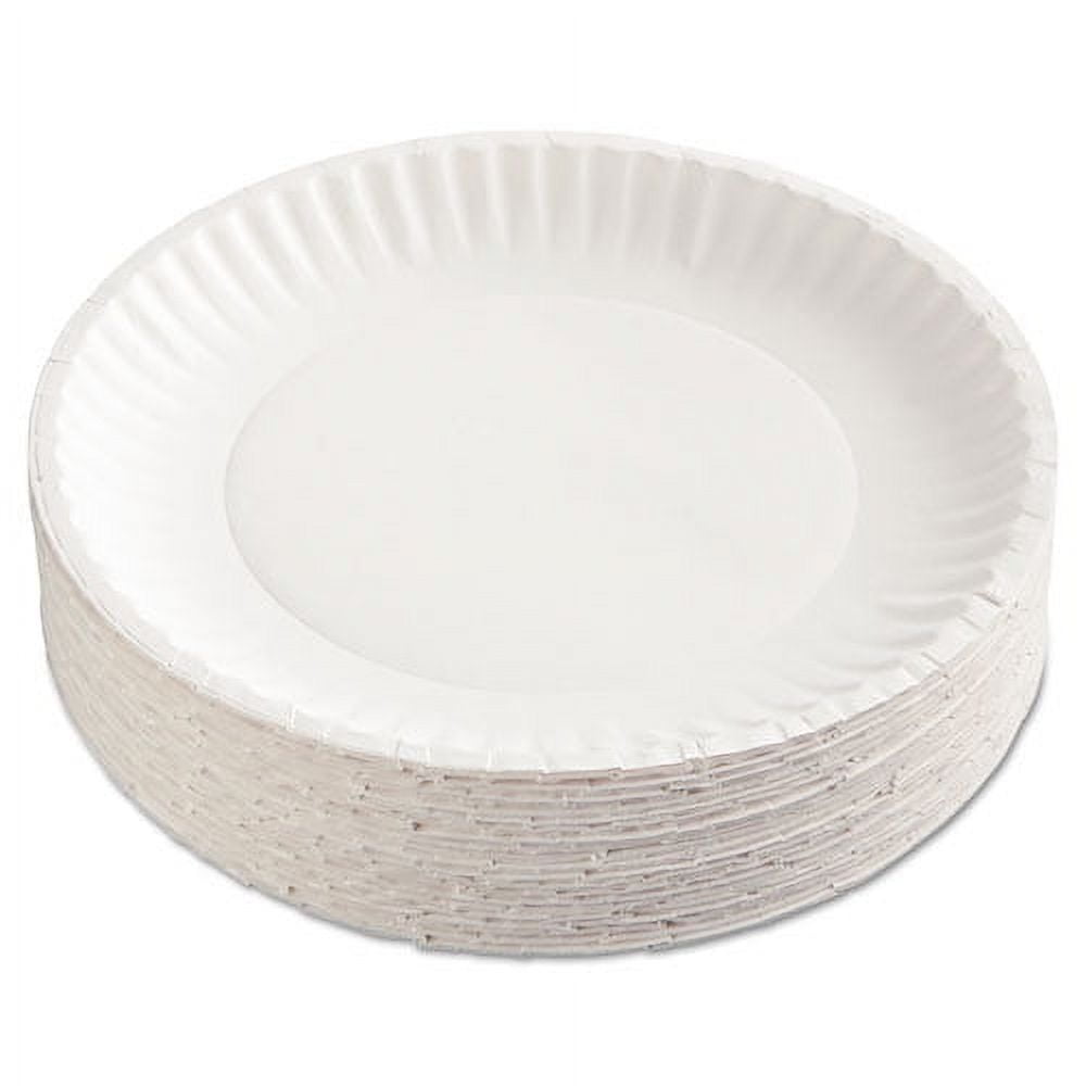 Gold Label Coated Paper Plates, 9" Dia, White, 100/pack, 10 Packs ...
