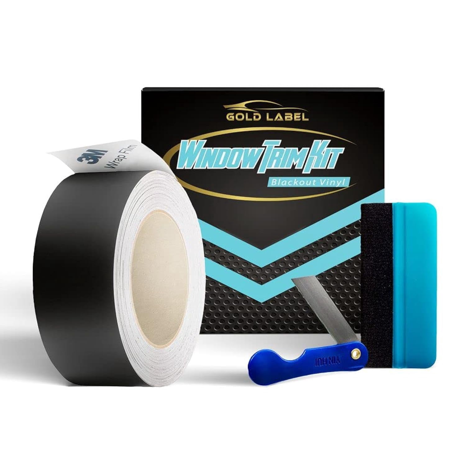 Gold Label Detailing 3M KEF16 Black Out Trim Chrome Delete Vinyl Wrap ...