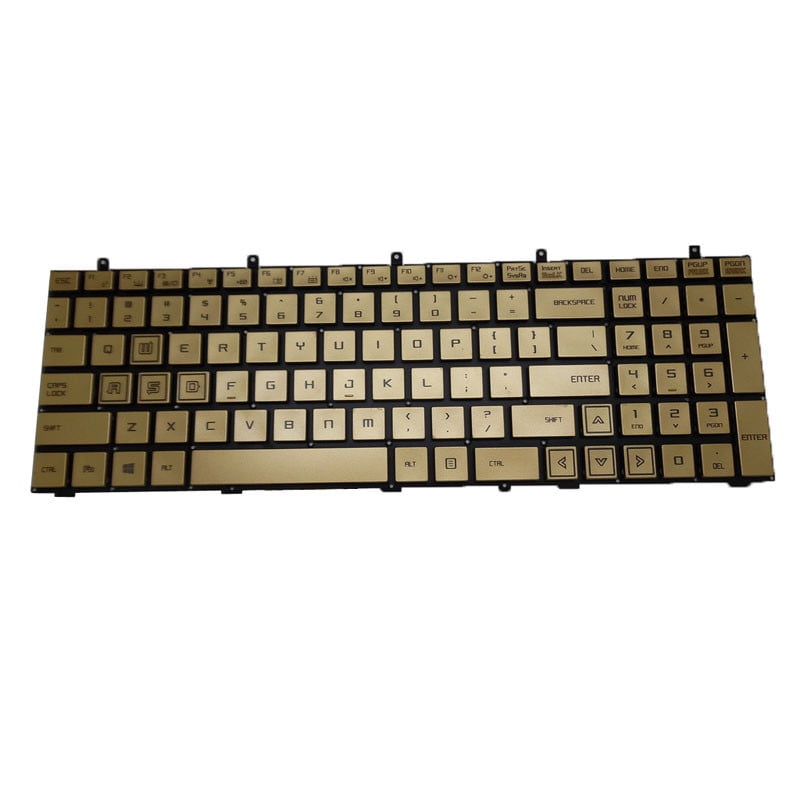 Gold Laptop No Backlit Keyboard For Tongfang GE5SN74 United States US ...