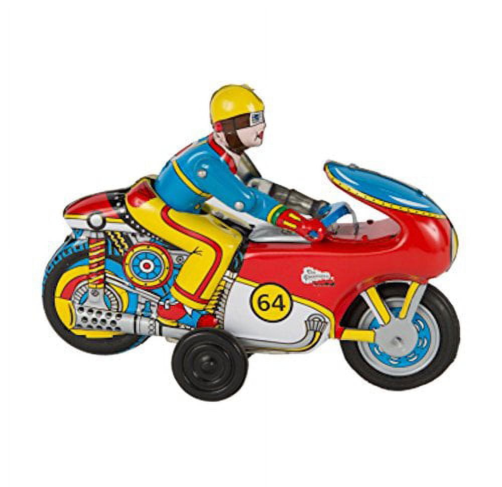 Gold Leaf Designs - Motorcycle Winner Metal Wind-Up Toy Replica ...