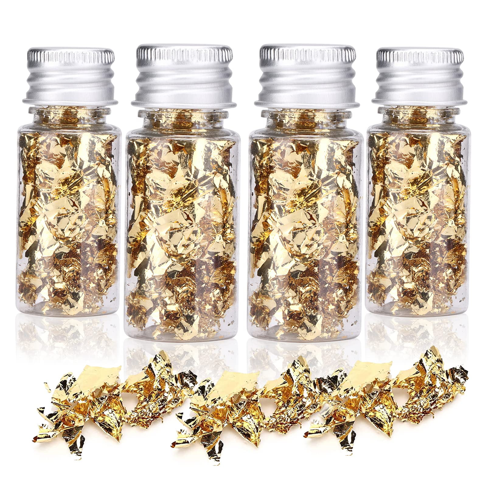 Gold Leaf,Sheets Gold Foil Decoration for Alcoholic Beverages Food ...