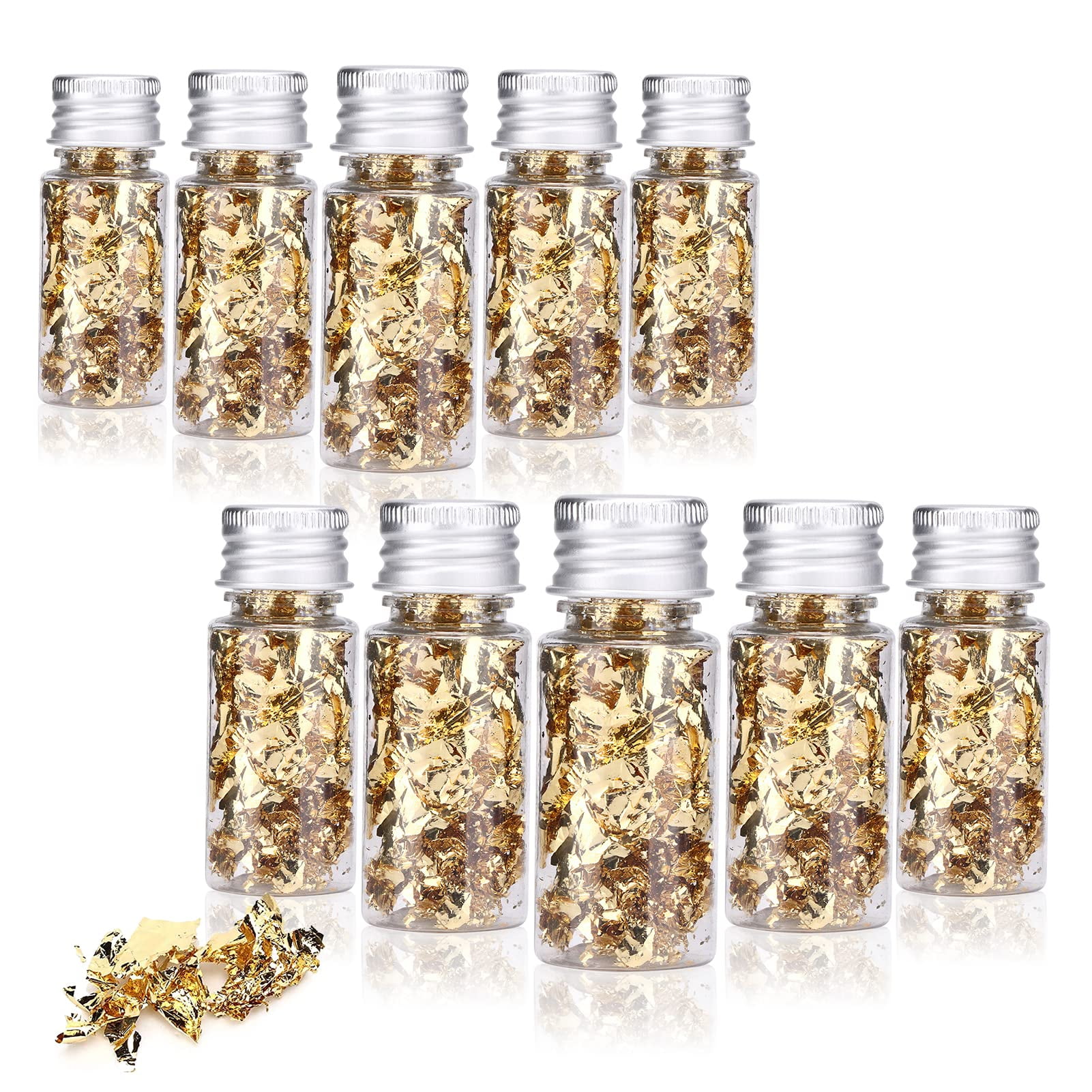 Gold Leaf,Sheets Gold Foil Decoration for Alcoholic Beverages Food ...