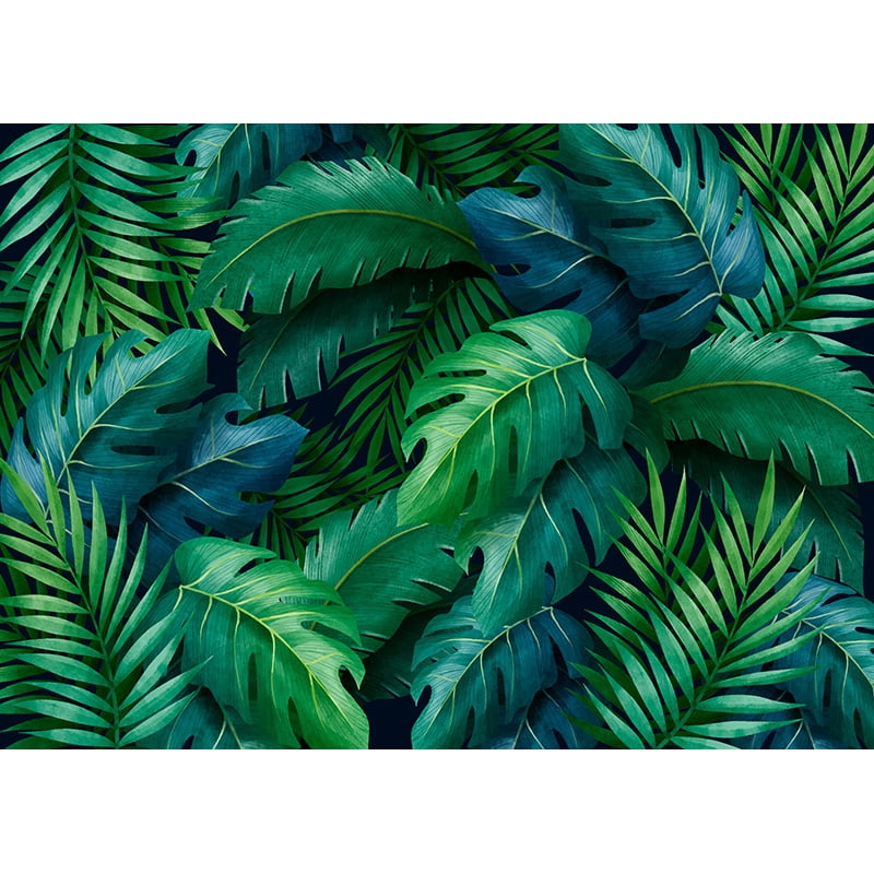 Gold Leaves Tropical Plants Photography Backdrops Props Rainforest ...