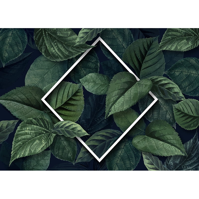 Gold Leaves Tropical Plants Photography Backdrops Props Rainforest ...