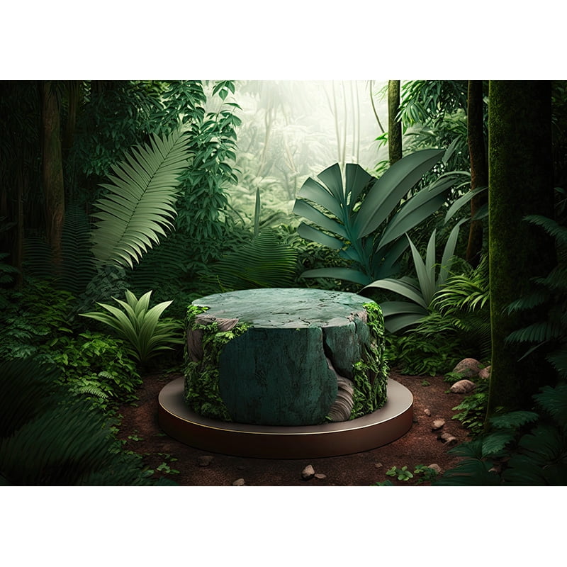 Gold Leaves Tropical Plants Photography Backdrops Props Rainforest ...