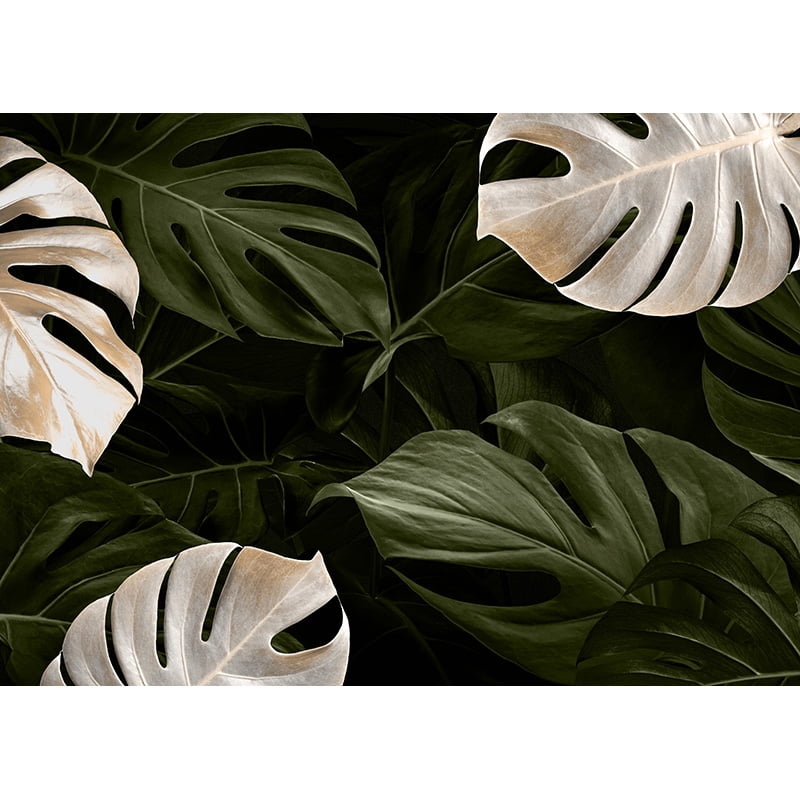 Gold Leaves Tropical Plants Photography Backdrops Props Rainforest ...