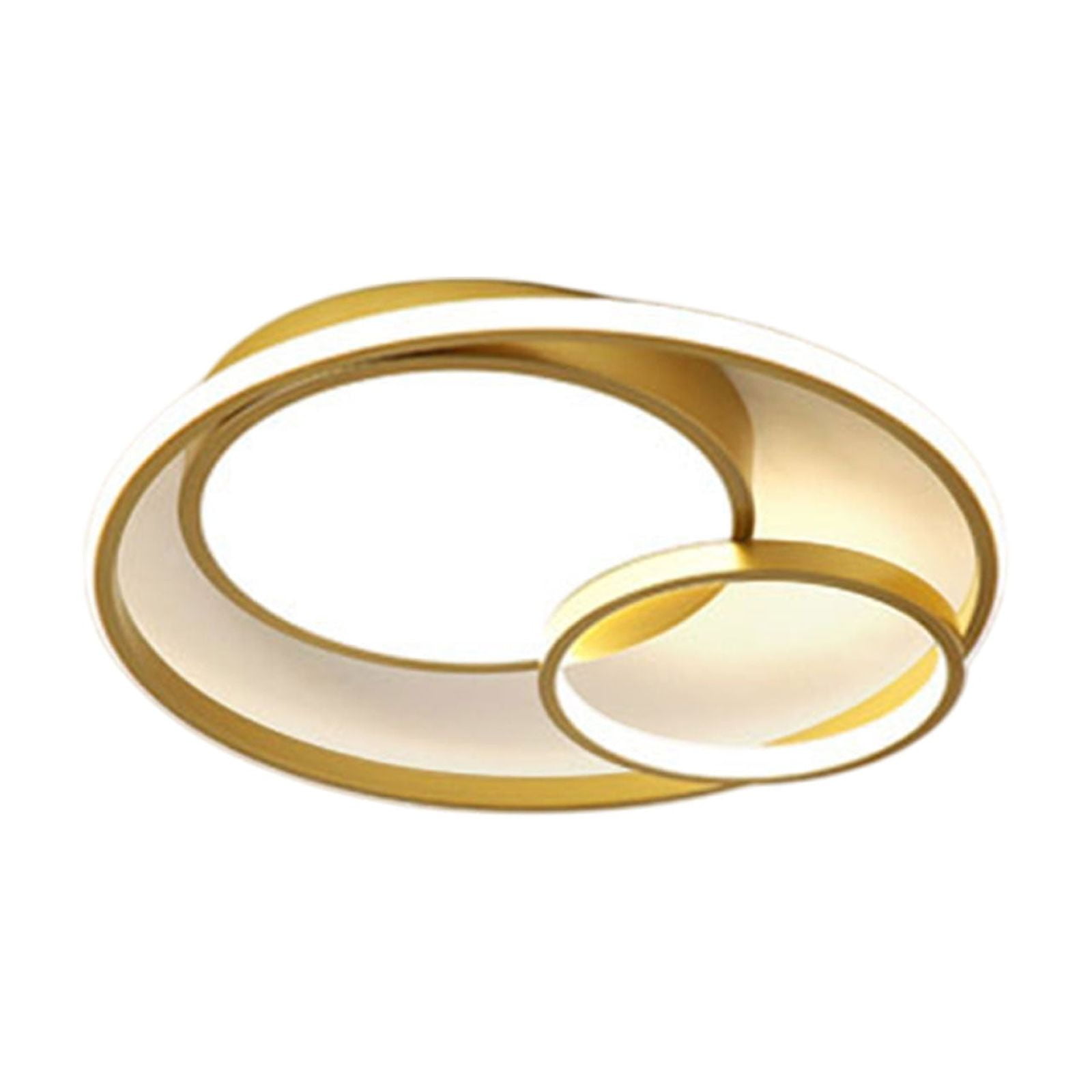 Gold Led Ceiling Light 15.75 Inches Round Flush Mount Lighting Fixture ...