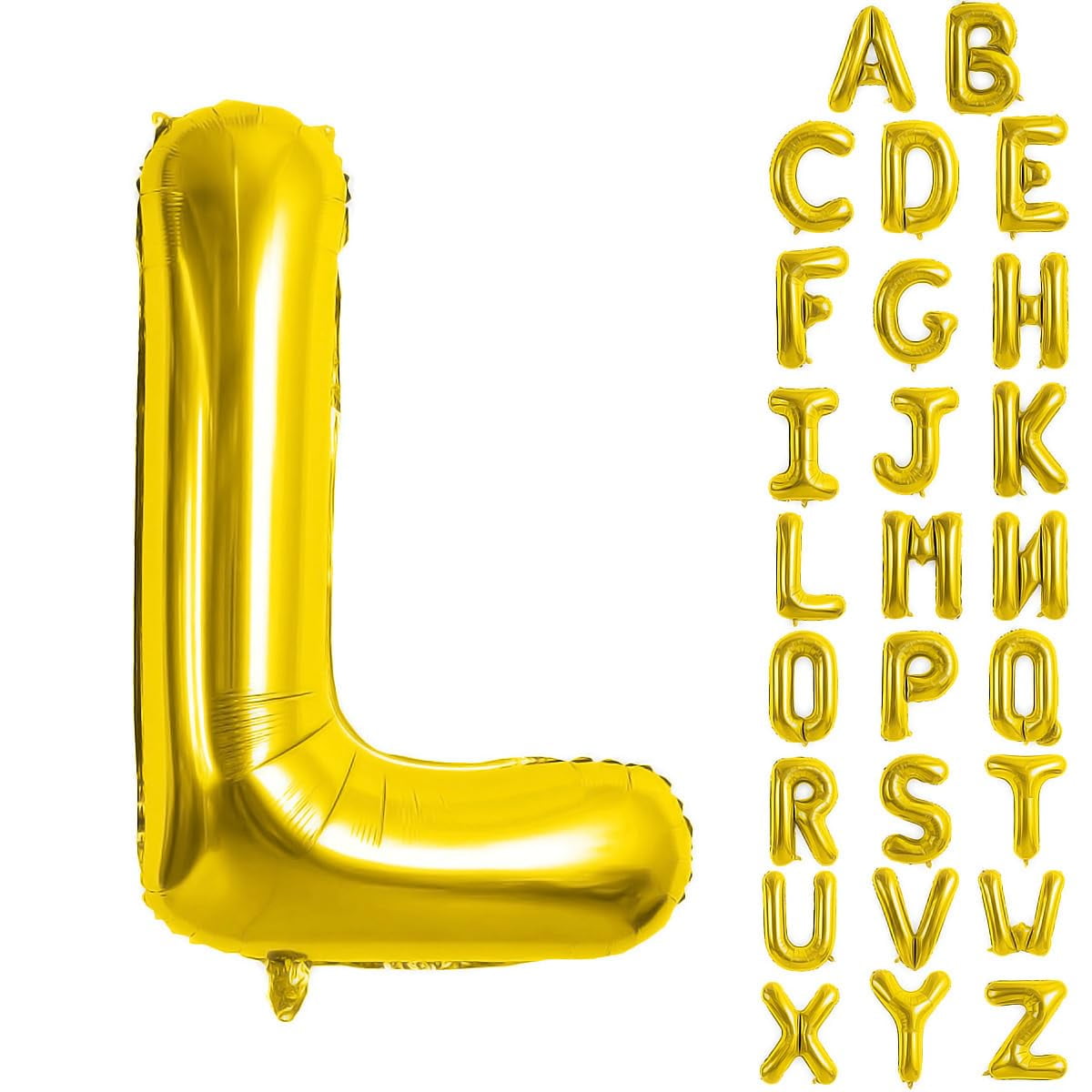 Gold Letter Balloons 40 SSF20 Inch - Foil Helium Big Alphabet Party ...