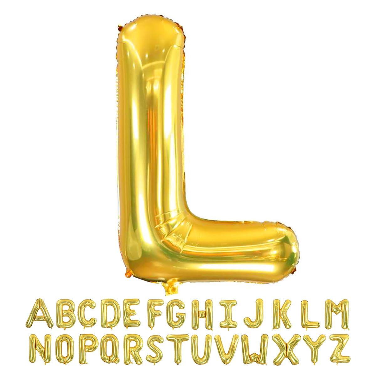Gold Letter L Balloons DHF10 40 inch Large Alphabet L Balloons Gold ...