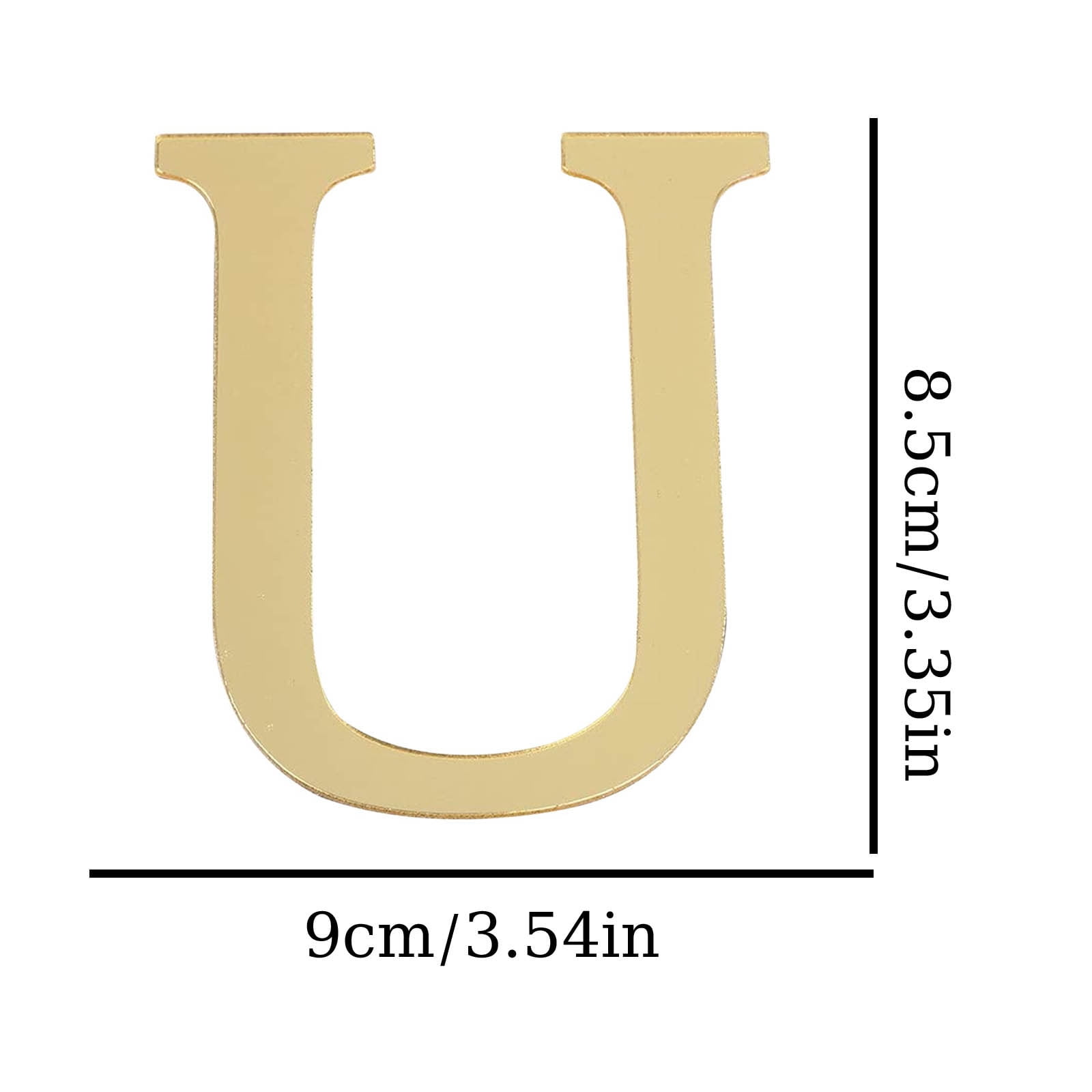 Gold Letters for Wall Stickers Gifts, Acrylic Mirror Decal Wall Decor ...