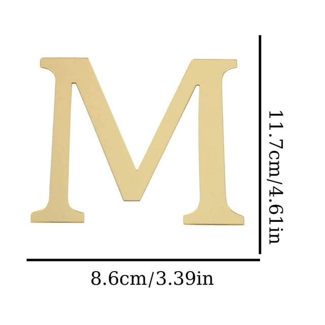 Gold Letters for Wall Stickers Gifts, Acrylic Mirror Decal Wall Decor ...